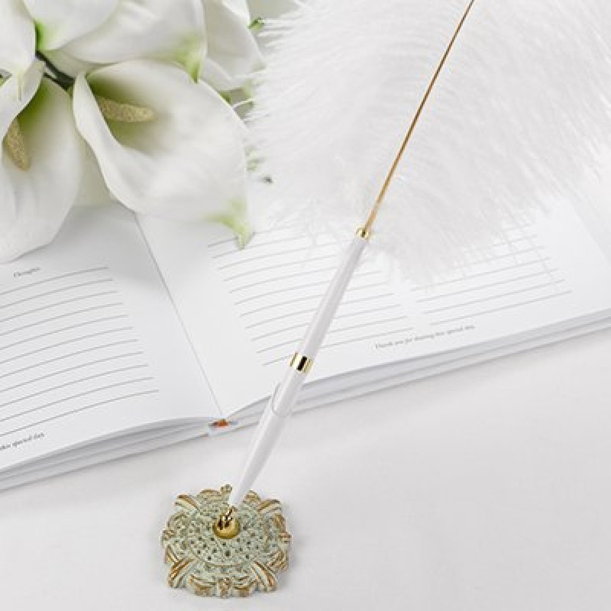 Antique Plume Filigree Pen Set