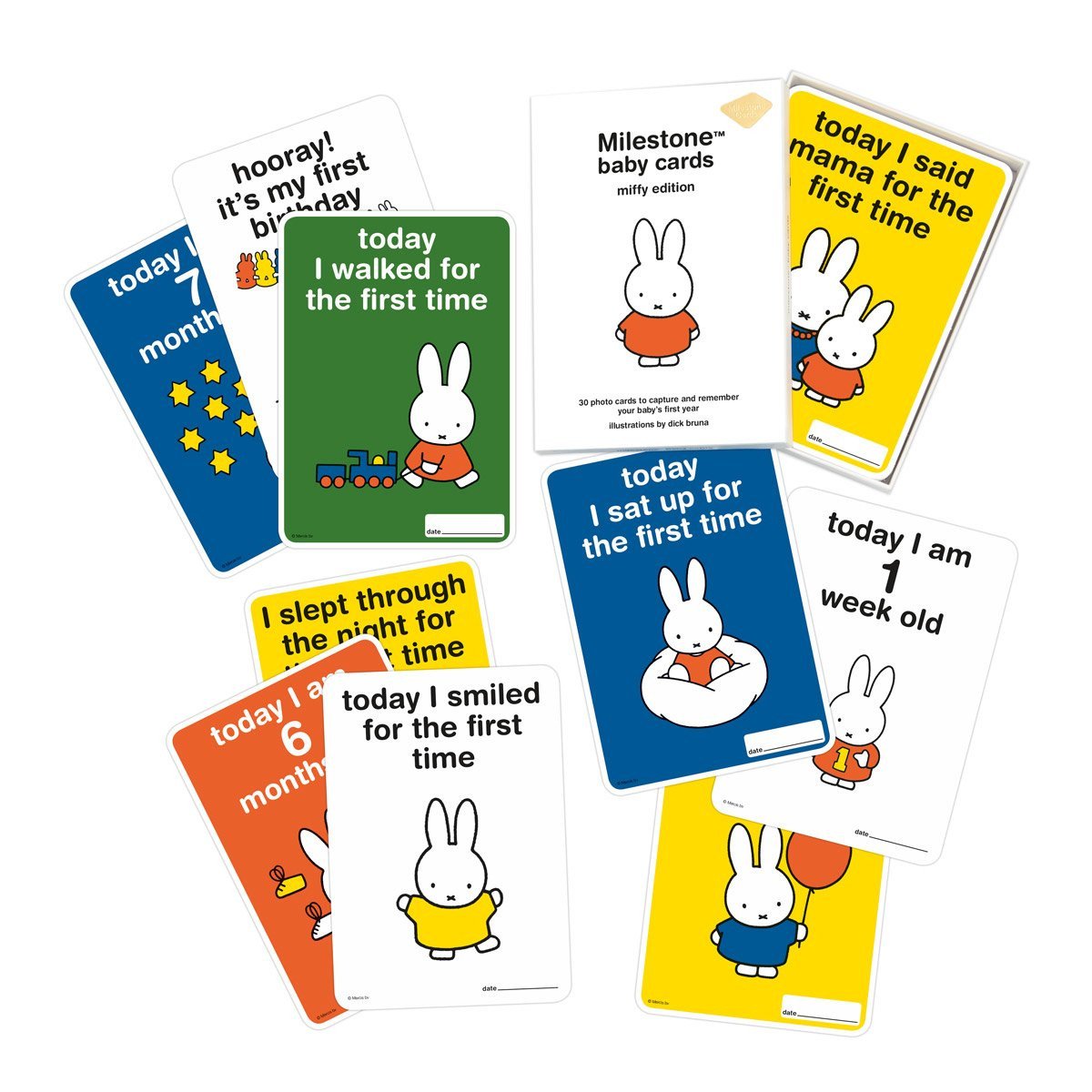 Milestone Miffy Baby Cards