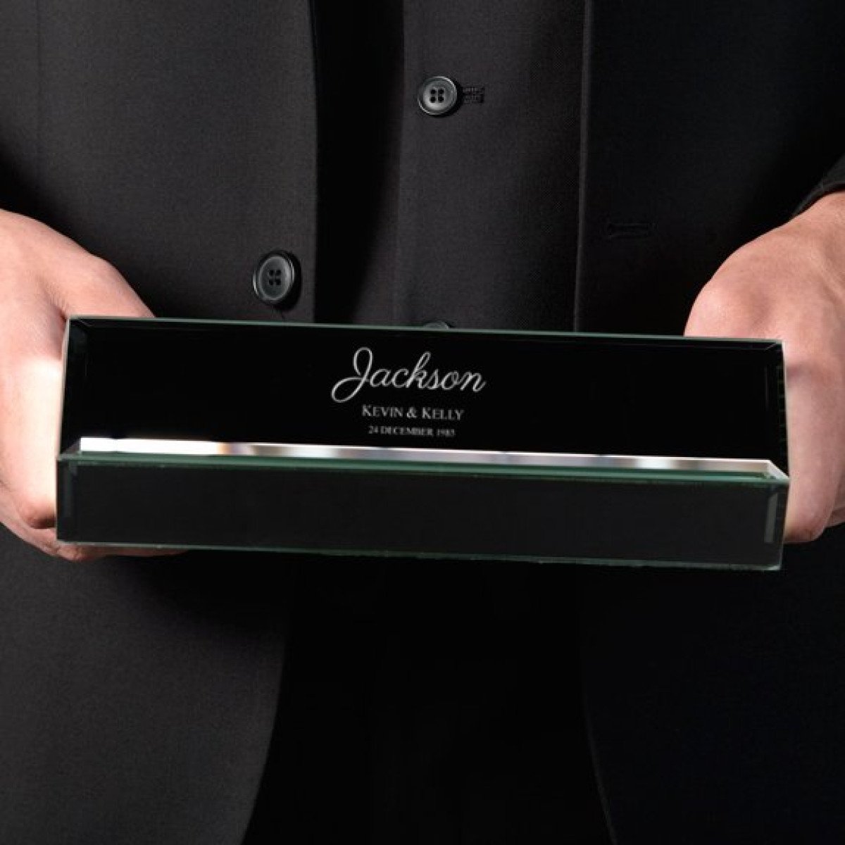 Mirrored Marriage Certificate Box