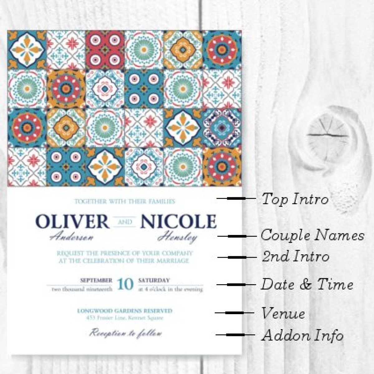 Peranakan Theme Invite