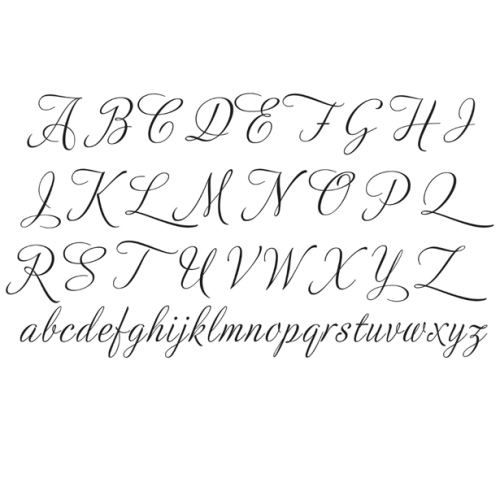 Script Toasting Glass